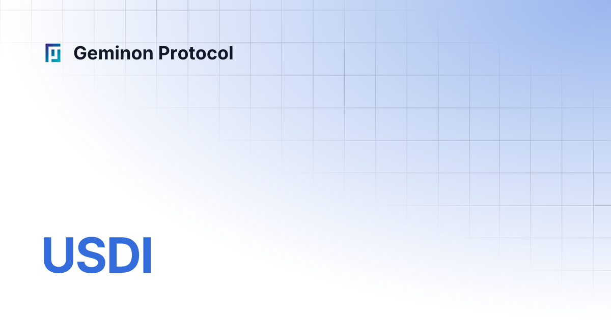 USDI | Geminon Protocol